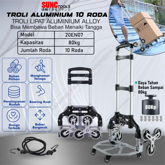 Jual Tersedia Troli Trolley Lipat Pendaki Tangga Aluminium Alloy Ringan ...