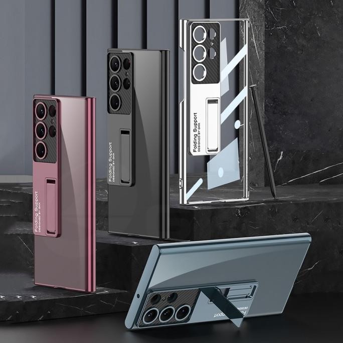 Jual Case Samsung S23 Ultra S23 Plus S23 5G Plating Stand GKK Original ...