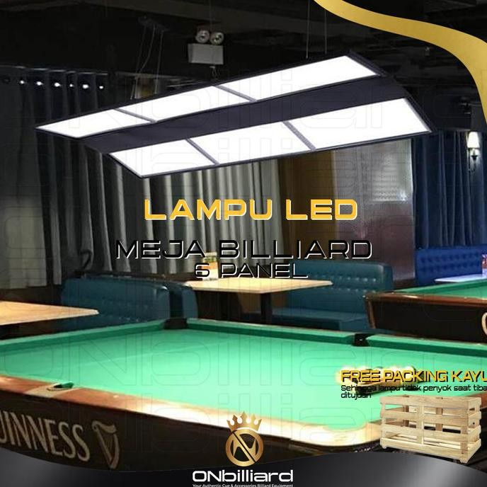 Jual Lampu LED Meja Billiard 6 Panel / 6 LED Lamp Biliyar Biliar Table ...