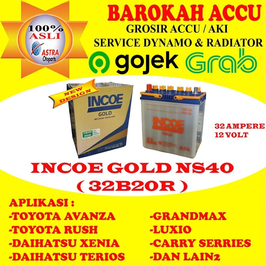Jual Aki Incoe Gold Ns40 / 32B20R Hybrid Dari Astra Otoparts | Shopee ...