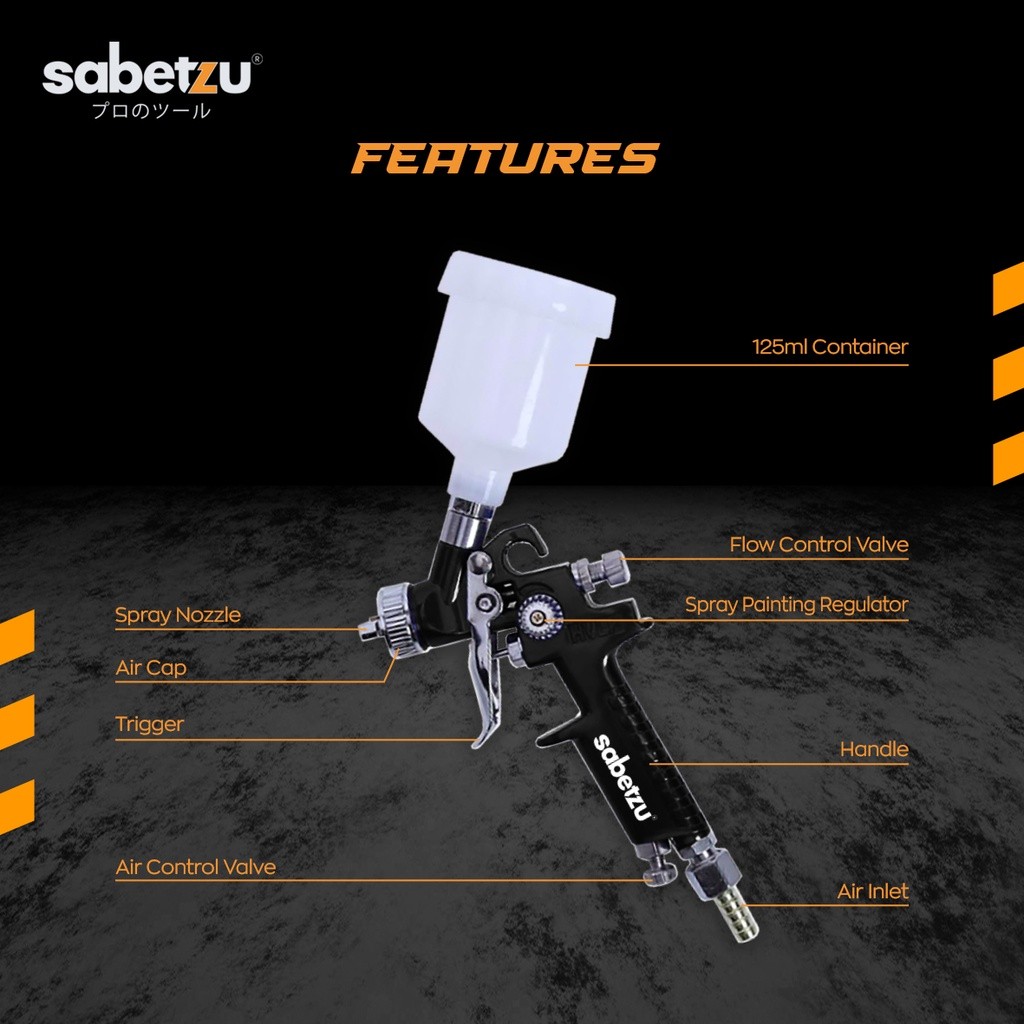 Jual ALAT SEMPROT CAT ANGIN PREMIUM AIR SPRAY PAINT GUN HVLP ...