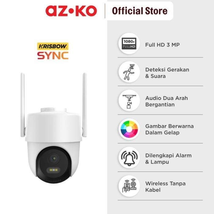 Jual Azko Krisbow Sync Wifi Ip Camera Outdoor Ptz Speed 24Q 4Mp Terbaru ...