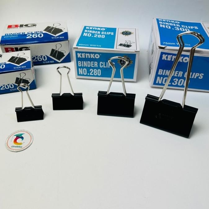 Jual hanya disini] Binder Clips Klip Penjepit Kertas Besar-Jumbo 200 ...