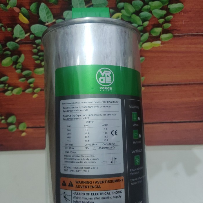 Jual BISA GOSEND! CAPACITOR BANK VORGE 30KVAR KAPASITOR VORGE 30 KVAR 415V 415 VOLT GARANSI 2 ...