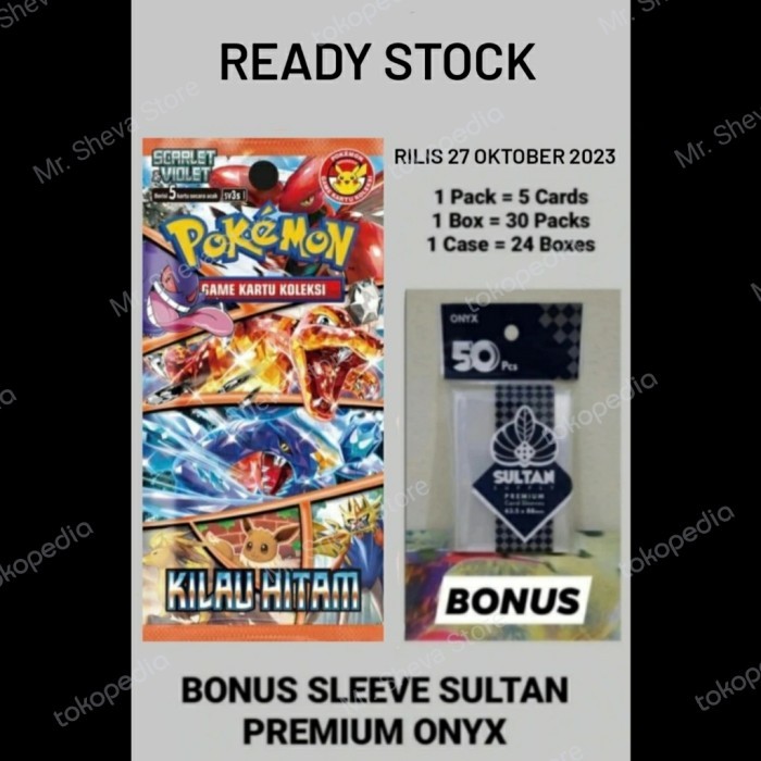 Jual Booster Box Pokemon Kilau Hitam Indonesia SV3S (GET BONUS) | Shopee Indonesia