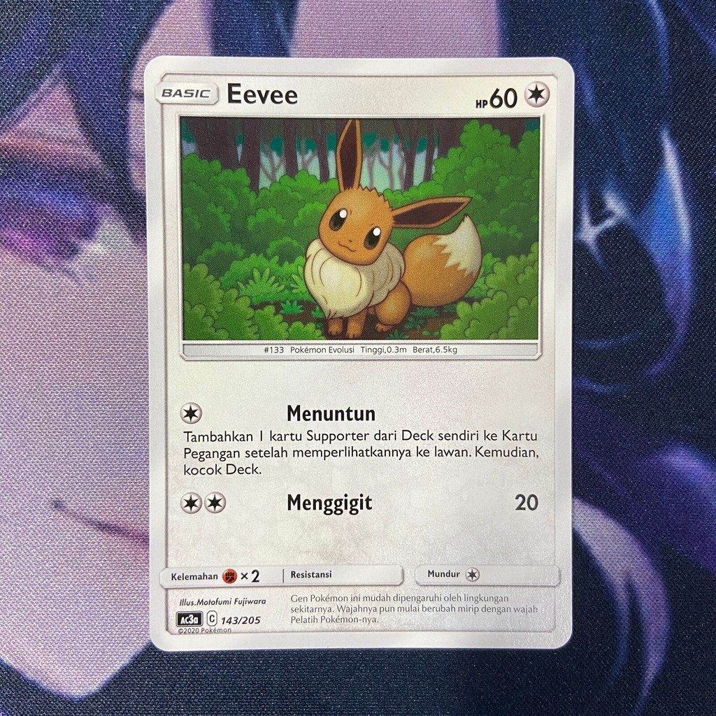 Jual pokemon (ID) eevee - AC3a 143/205 - NO FOIL | Shopee Indonesia