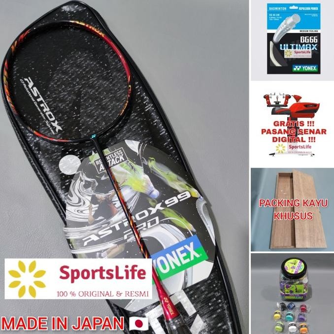 Jual NEW RAKET BADMINTON YONEX ASTROX 99 PRO ORIGINAL MADE IN JAPAN RED ...