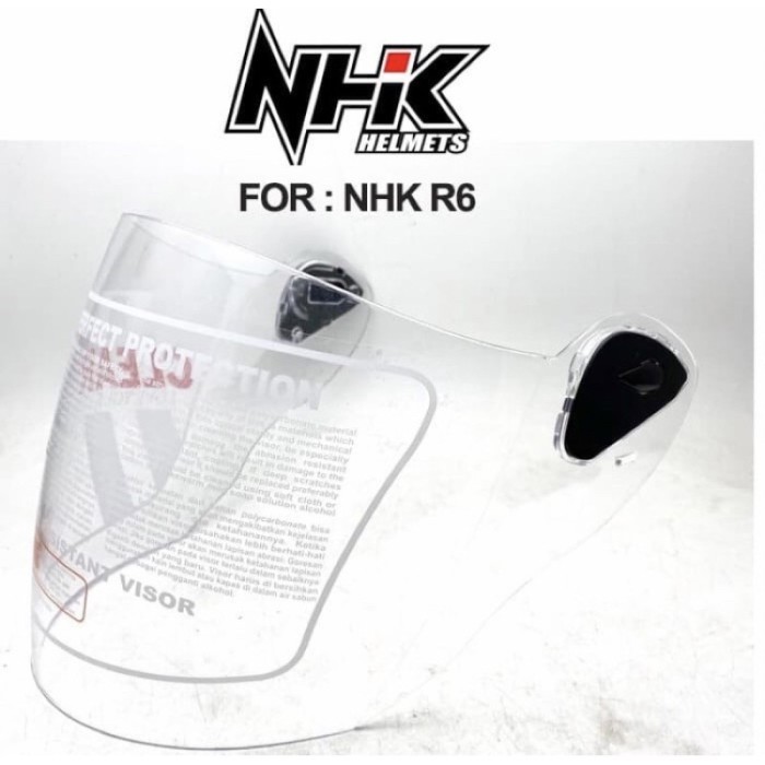 Jual TERBARU! KACA NHK R6 / KACA HELM NHK R6 / VISOR HELM NHK R6 BENING ...