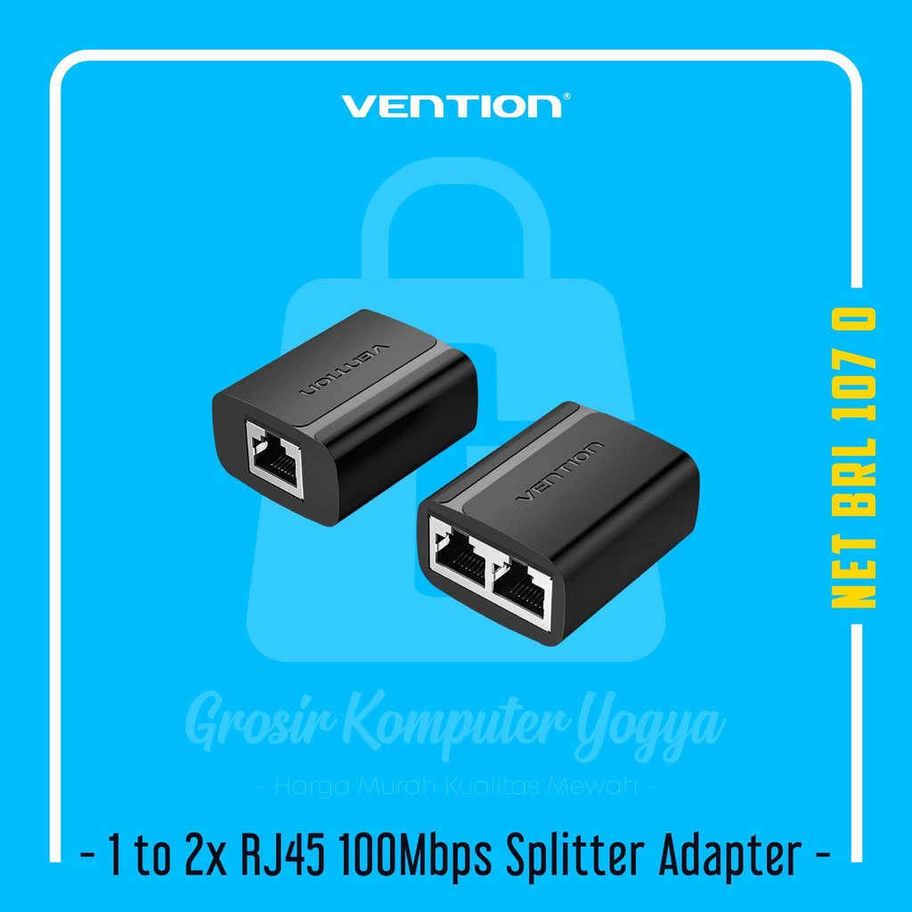 Jual Vention 1 to 2x RJ45 100Mbps Splitter Ethernet Adapter Barrel ...