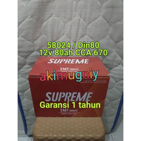 Jual Aki 58024 Din 80 12V 80Ah Cca 670 Ln3 Vrz Innova Reborn Mercy Bmw ...