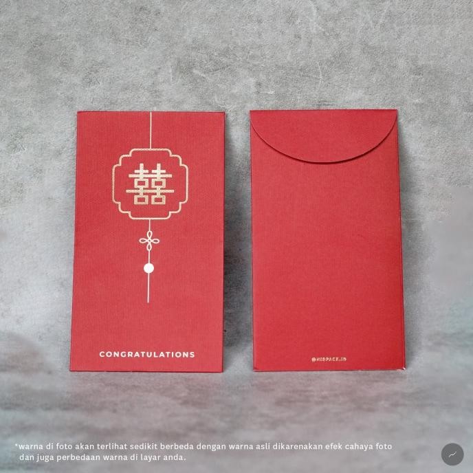 Jual Angpao Shuang Xi Angpau Sangjit Amplop Merah Red Wedding Envelope ...