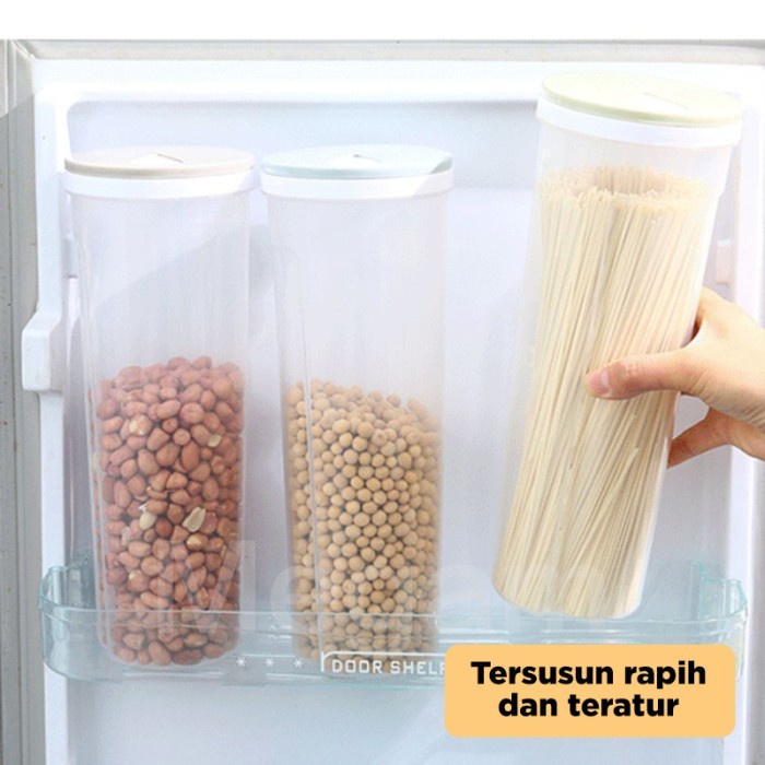 Jual Megam Toples Transparan Wadah Penyimpanan Toples Tepung Spagetti ...