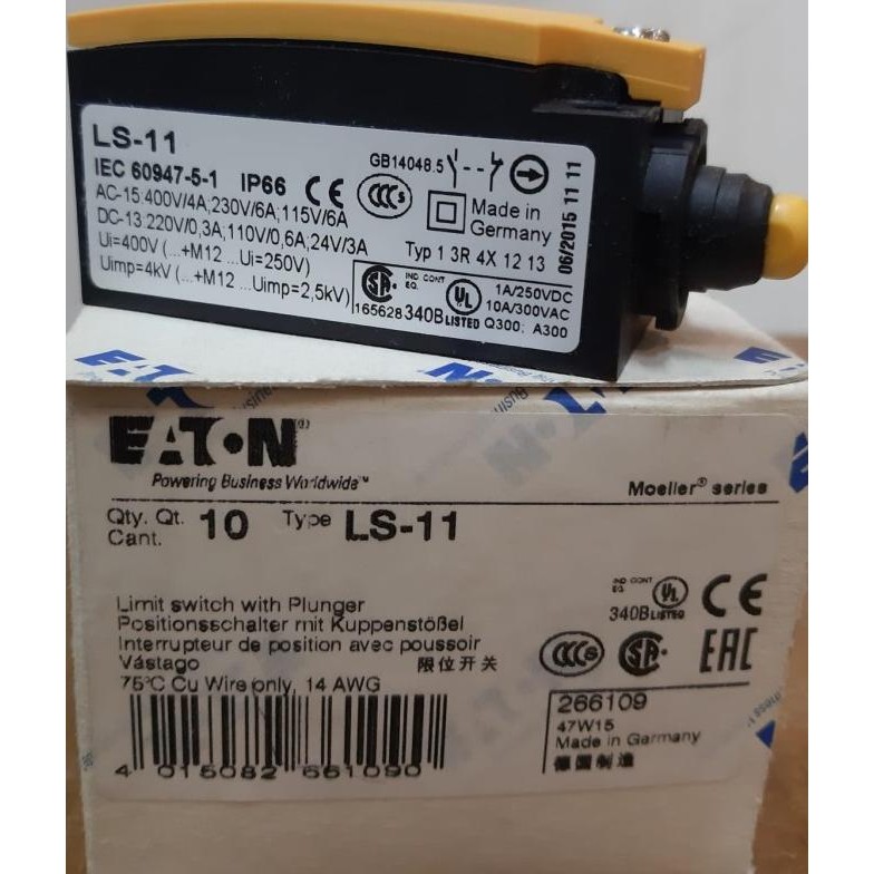 Jual Eaton Ls-11 Limit Switch With Plunger 1No 1Nc | Shopee Indonesia