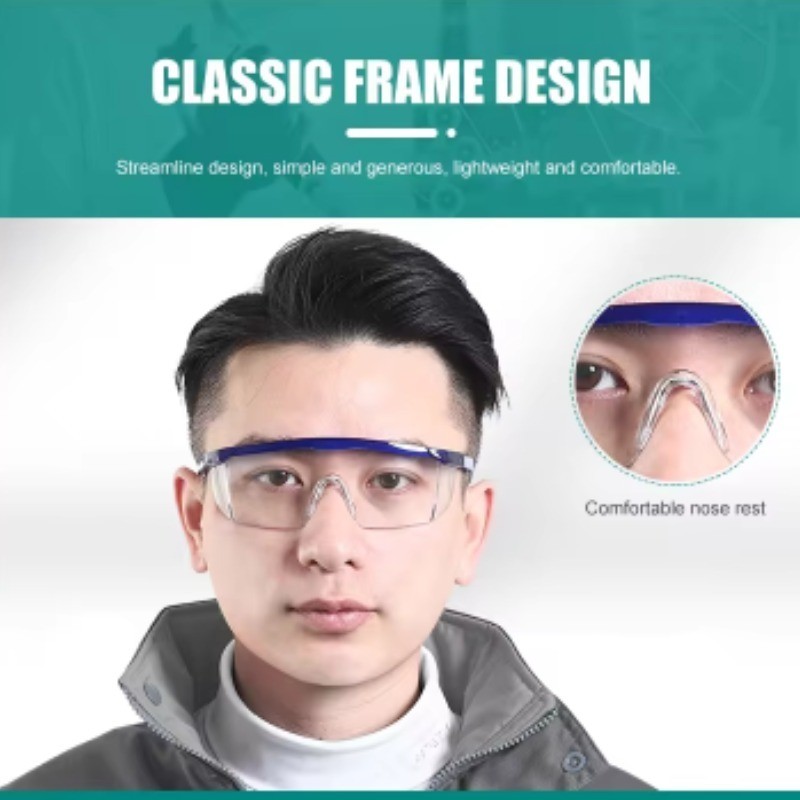 Jual Kacamata safety glasses transparan pelindung mata APD kacamata ...