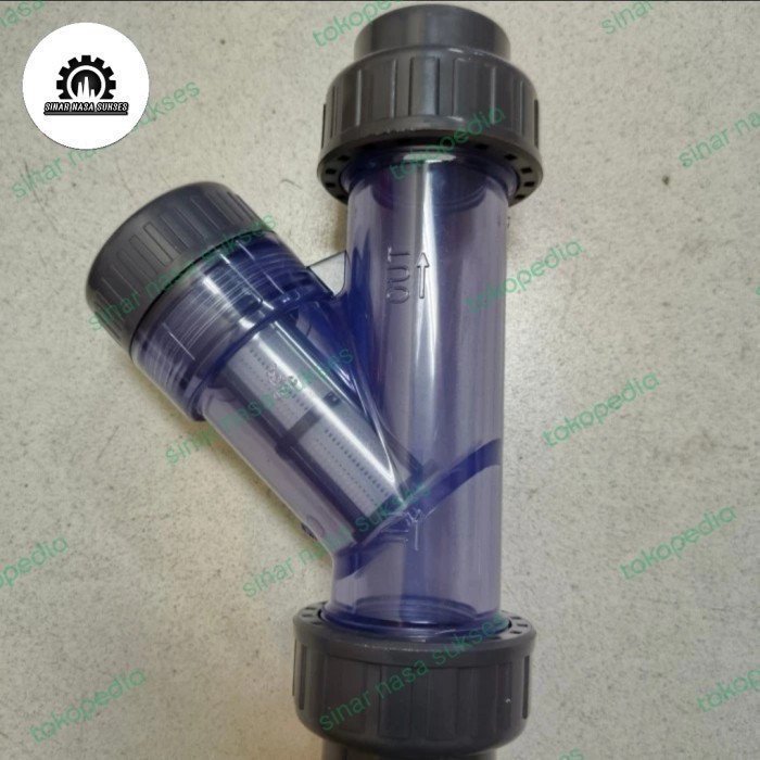 Jual Y strainer PVC socket 2" inch / strainer pvc socket transparan ...