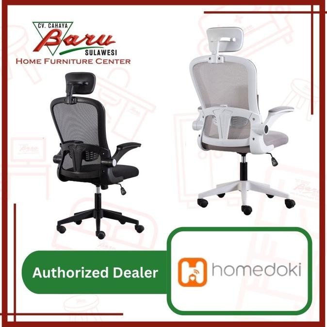 Jual Kursi Kantor / Kursi Kerja / Kursi Hidrolik Putar Homedoki HD 068 ...