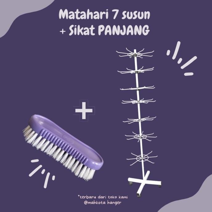Jual TERBARU - Rak Display putar Matahari 7 susun gantungan aksesoris ...