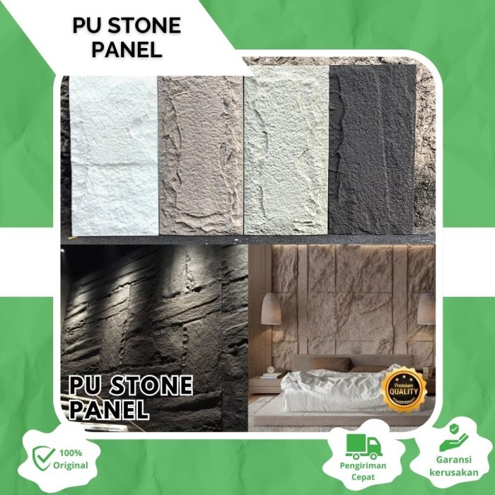 Jual SGA PU STONE PANEL BATU ALAM 3D DINDING ESTETIK UKURAN 60CMX120CM ...