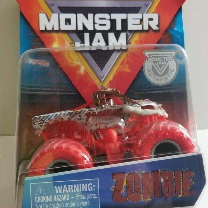 Jual Monster Jam Zombie red tires trucks spin master truck spinmaster ...