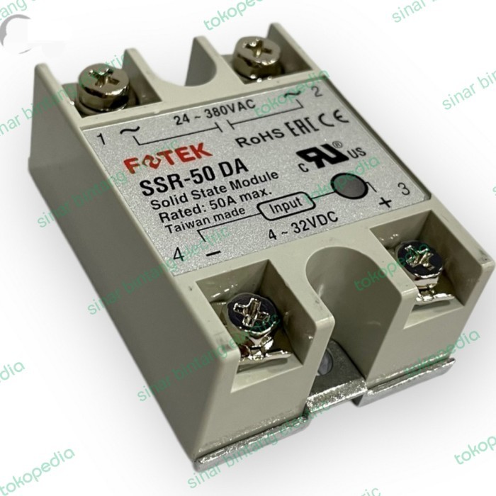 Jual SOLID STATE RELAY SSR-50 DA FOTEK ORIGINAL | Shopee Indonesia