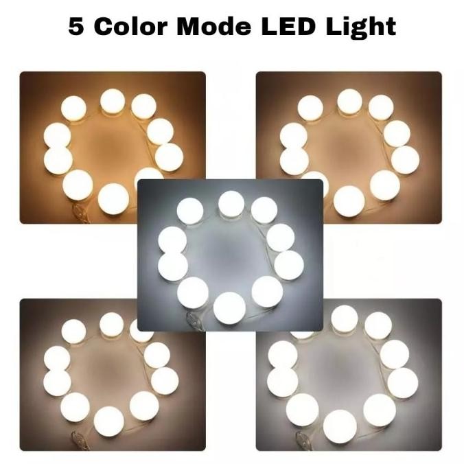 Jual 10 Lampu Led Meja Rias Bohlam Kaca Make Up Vanity Mirror Light ...