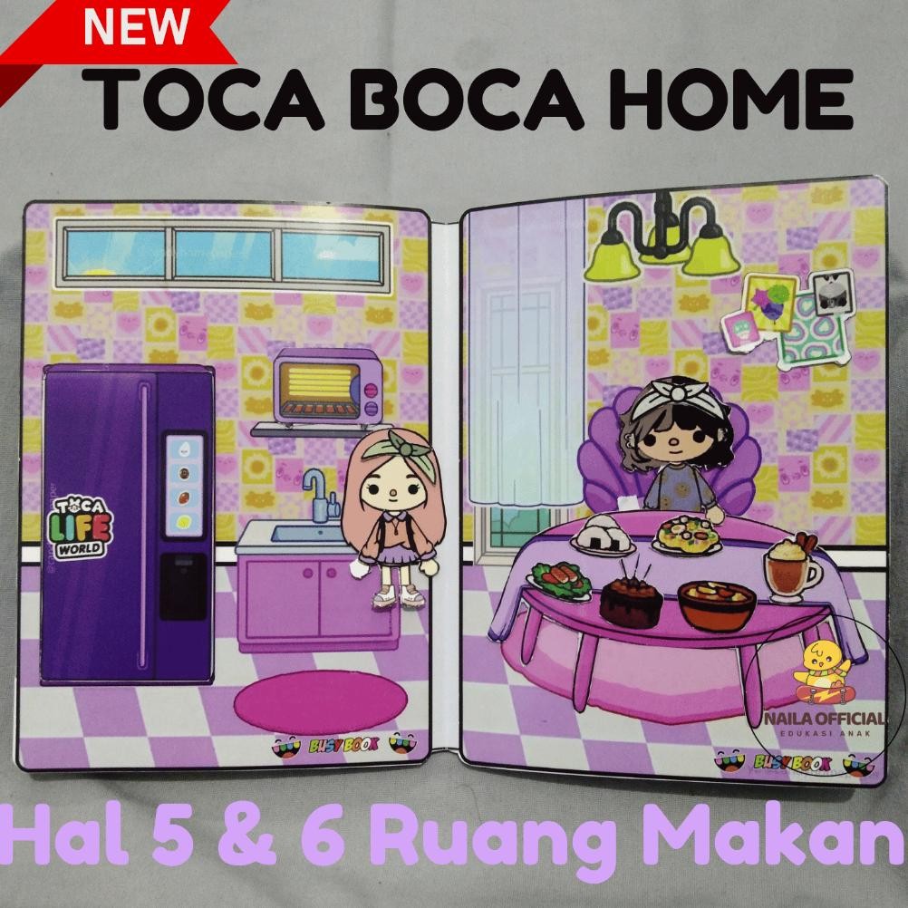Jual ORIGINAL Paper Doll Toca Boca Life World Purple House In Quite ...