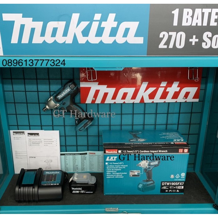 Jual Makita Dtw190 Sfx7 / Dtw 190 Sfx7 Pembuka Baut Cordless Impact ...