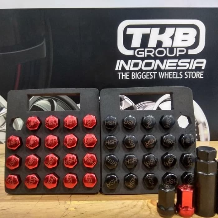 Jual Baut Roda/Mur Roda Hsr Lugnut Racing Drat 1,5 Red Jazz Yaris Brio ...