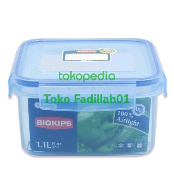 Jual komax biokips tempat makan persegi 1,1 Liter wadah kotak makanan ...