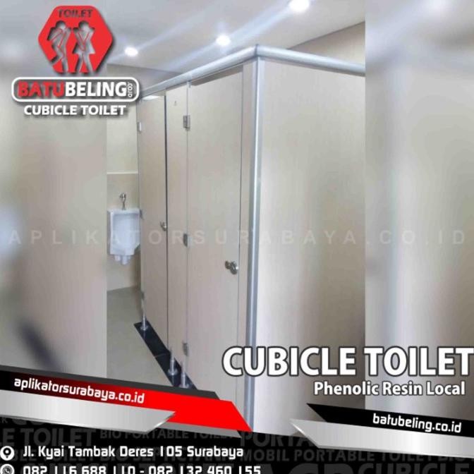 Jual Toilet Cubicle Phenolic Resin Lokal Partisi Pintu WC Duduk Kubikal ...