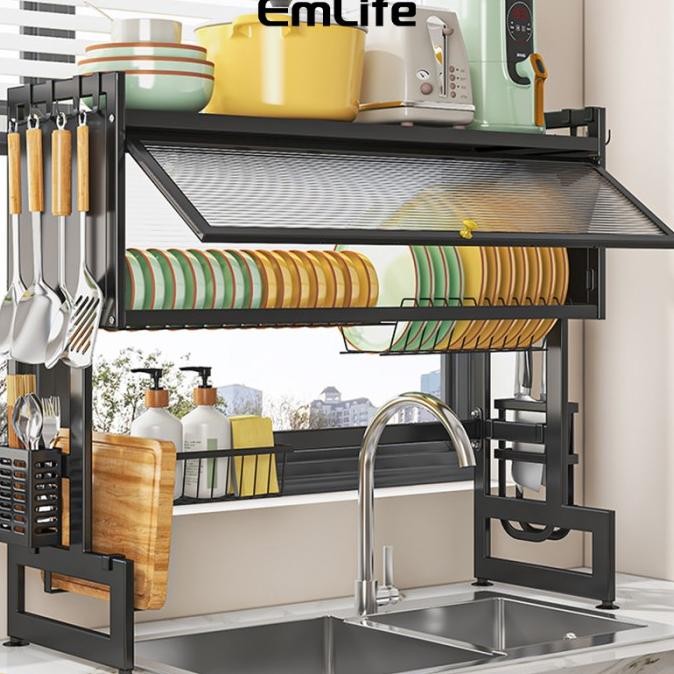 Jual Rak Piring Wastafel Tertutup Rak Dapur Stainless Steel Dan ...