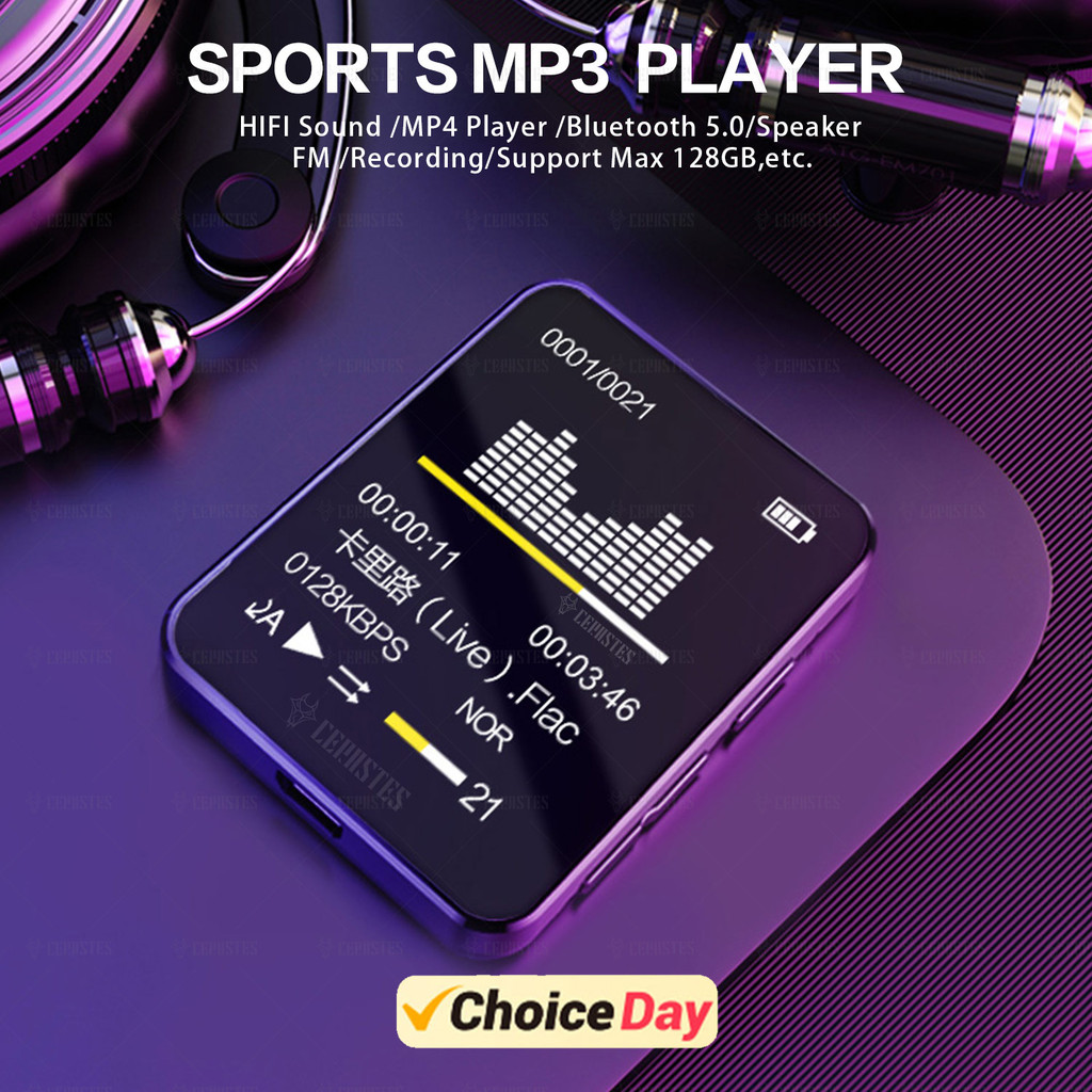 Jual 2024 New Bluetooth MP3 Player Clip Mini Walkman Student | Shopee ...