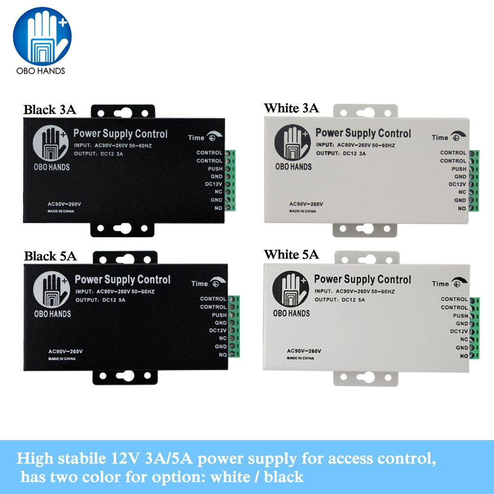 Jual Access Control Power Supply Power Switch Controller DC 12V 3A/5A ...