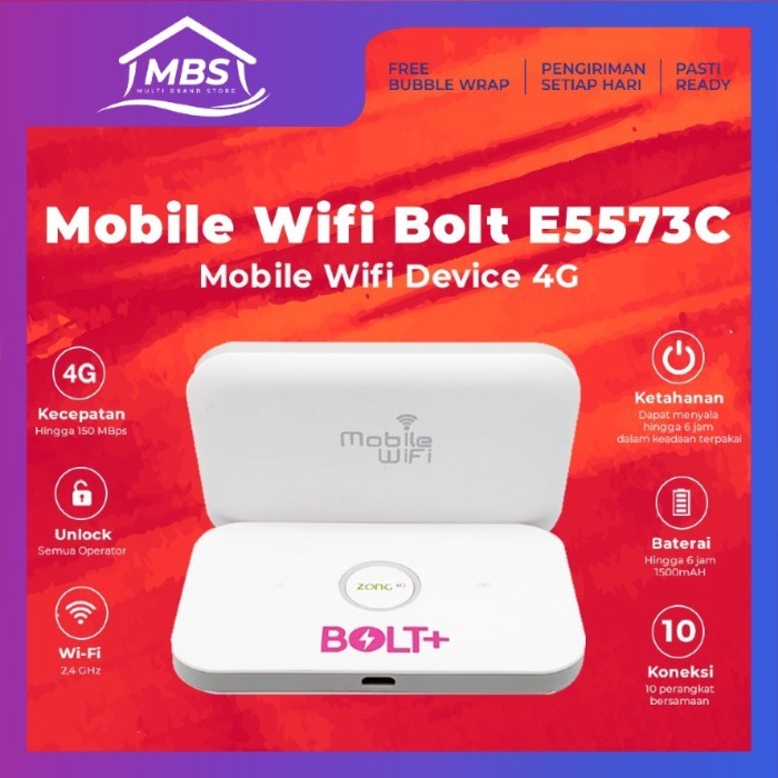 Jual Modem Wifi Mifi E5573C E5573 BOLT+ 4G LTE 150Mbps Unlock All Operator | Shopee Indonesia