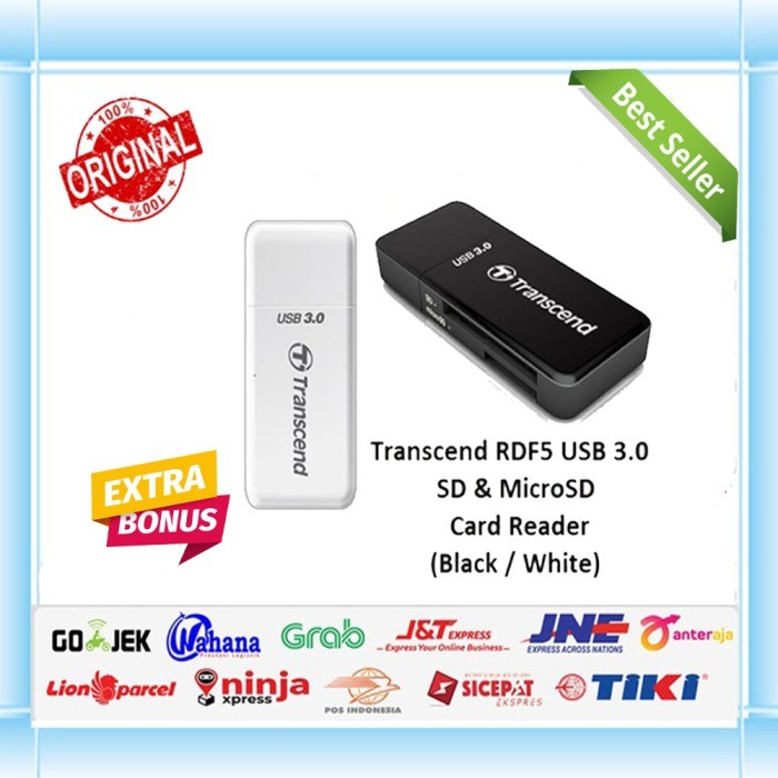 Jual Transcend Card Reader USB 3.0 RDF5 | Shopee Indonesia