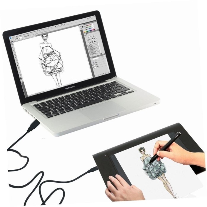 Jual Pro Art Design Graphics Drawing Tablet 10x6.25''+Digital Pen+USB ...
