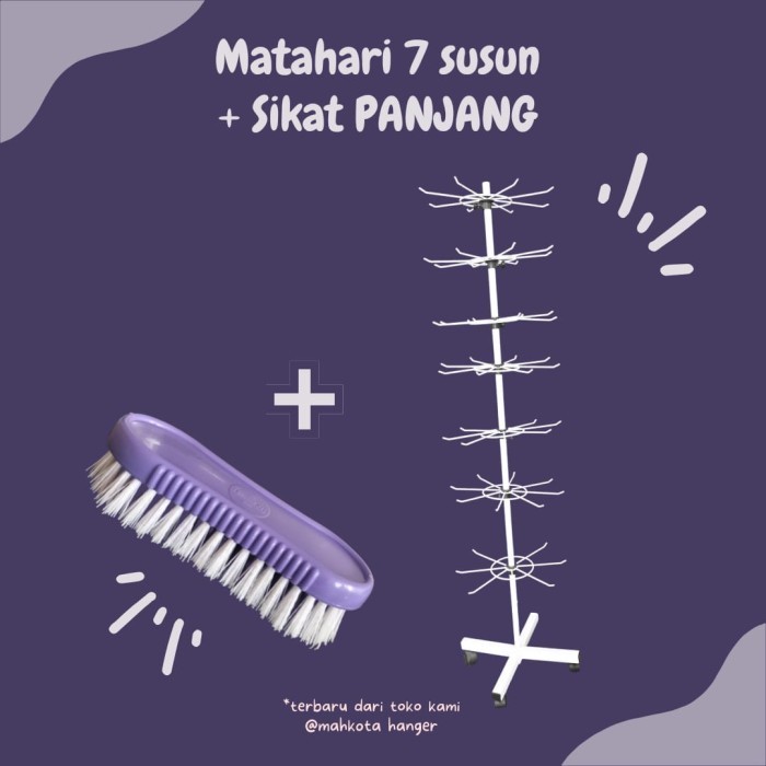 Jual Rak Display putar Matahari 7 susun gantungan aksesoris display ...