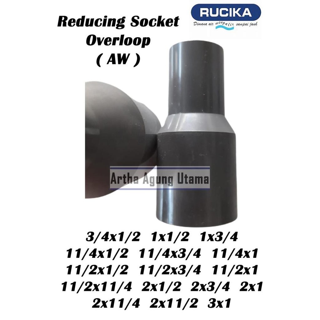 Jual #####] Sambungan / Fitting Pipa PVC Rucika AW Reducing Socket ...