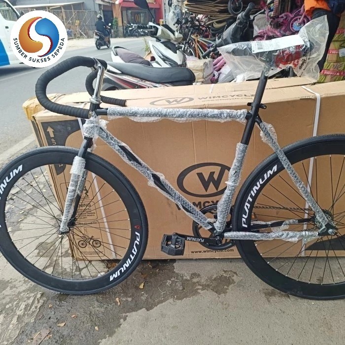 Jual sepeda fixie 700c rem terpedo stang balap frame lokal bahan besi ...