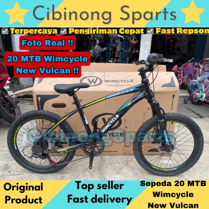 Jual Sepeda Gunung MTB 20 Wimcycle New Vulcan 7Speeds Cakram New ...