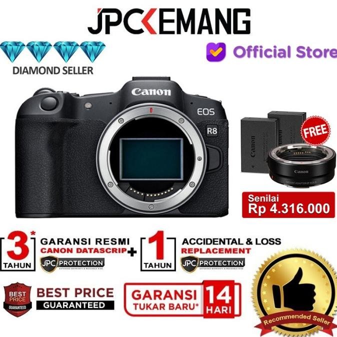 Jual Canon Eos R8 Body Only Rrorless Camera Canon Eos R 8 Eos R8 ...