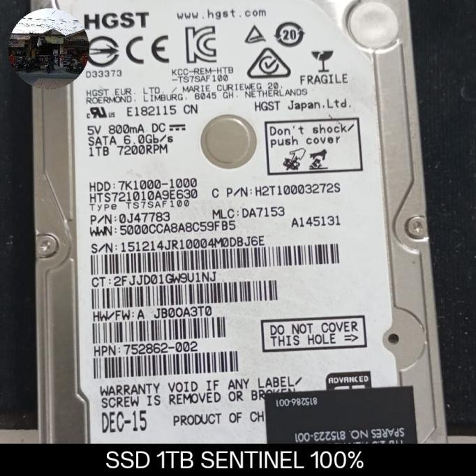 Jual SSD/SENTINEL/100%/1TB/MULUS | Shopee Indonesia