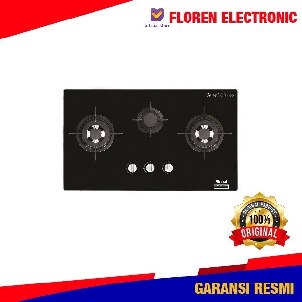 Jual Rinnai Kompor Tanam RB-713N (GB) glass RB 713 N 3 tungku 70cm | Shopee Indonesia