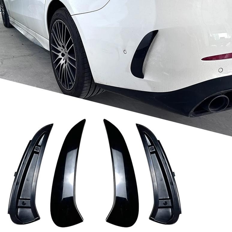 Jual Car Rear Bumper Spoiler Side Canard Air Vent Carbon Fiber For ...