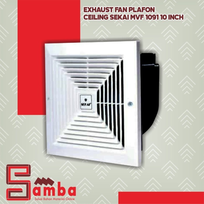 Jual Ready EXHAUST FAN PLAFON / CEILING SEKAI MVF 1091 10 INCH | Shopee Indonesia