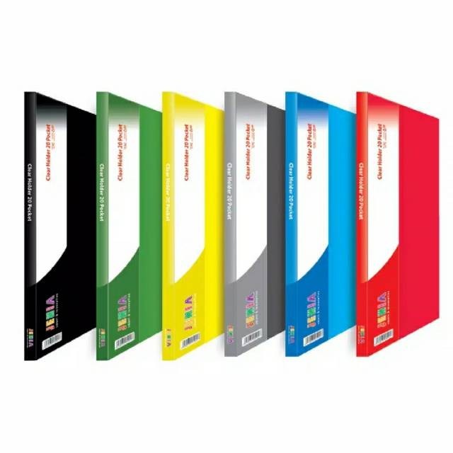 Jual Map Clear Holder 20 Pocket Lembar - F4 Polos Folio / Album Kertas ...