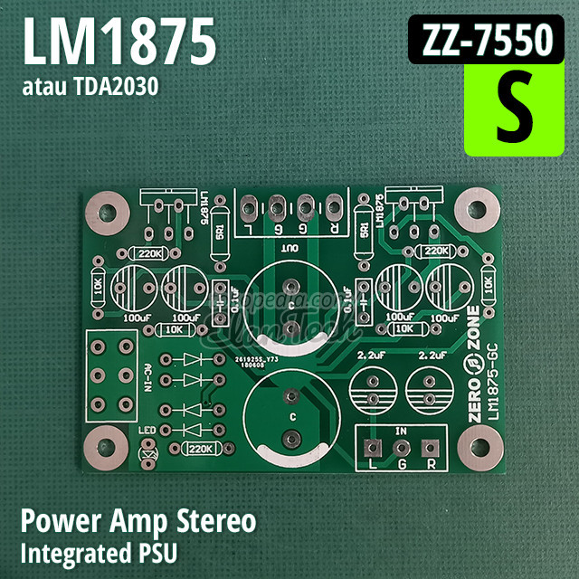 Jual BOOM SALE PCB LM1875 / TDA2030 Stereo Gainclone ZZ-7550S Amp - PSU Elantech | Shopee Indonesia