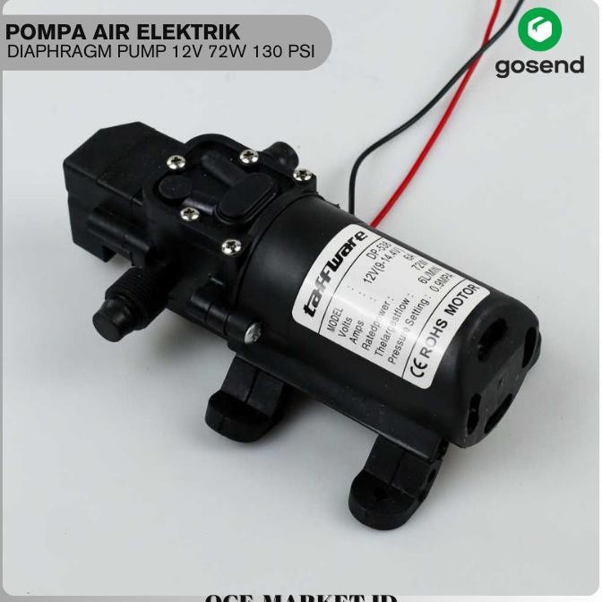 Jual POMPA AIR ELEKTRIK DIAPHRAGM PUMP 12V 72 W 130 PSI ALIRAN DERAS ...