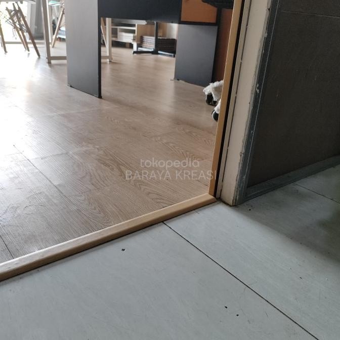 Jual List Adaptasi Kayu Mdf Lantai Vinyl Spc Parket 244Cm Original | Shopee Indonesia