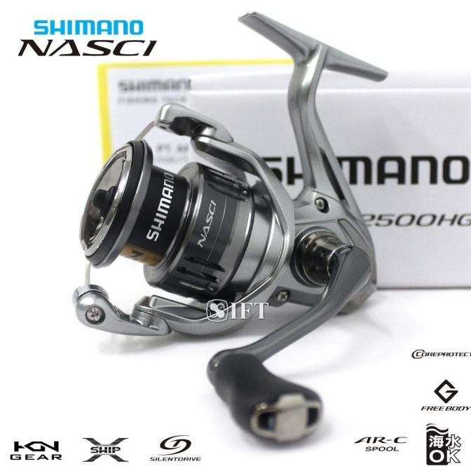 Jual [2021] Reel Shimano NASCI FC 500 1000 2500 3000 4000 5000 Spinning ...